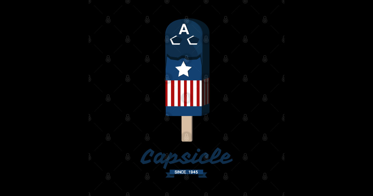 Capsicle - Captain America - Sticker | TeePublic