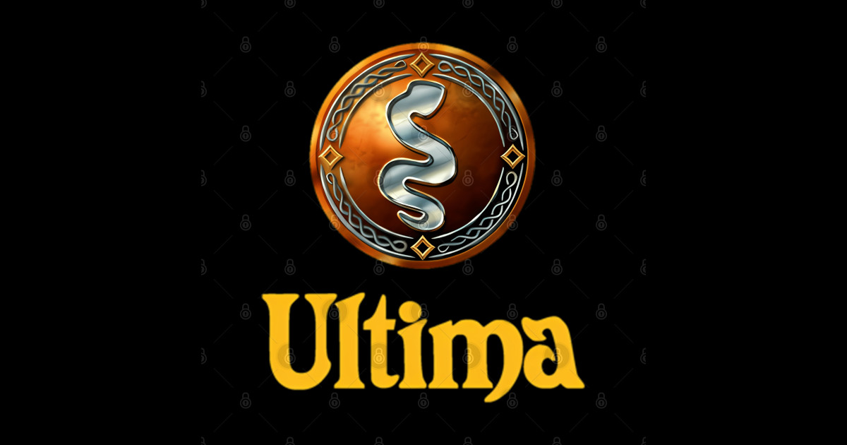 Ultima – Serpent Crest Emblem from The Black Gate - Ultima - Sticker ...