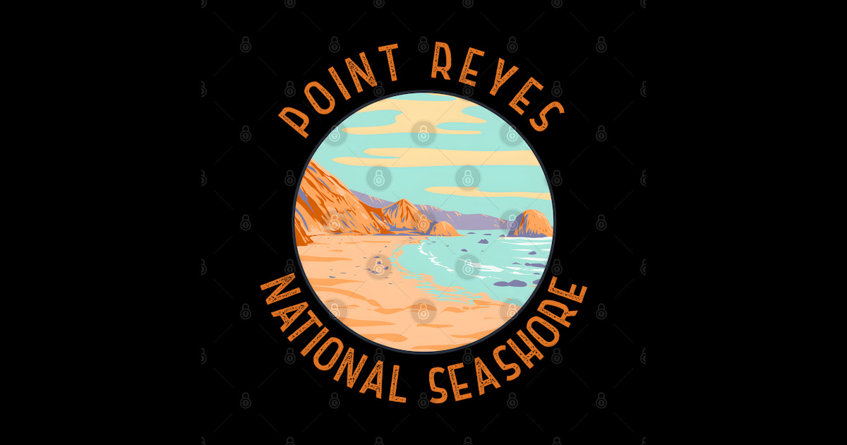 Point Reyes National Seashore Distressed Circle - Point Reyes - Sticker ...