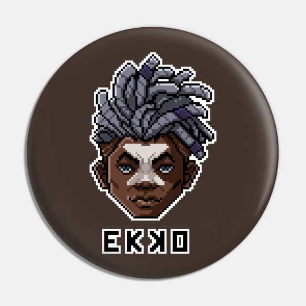 arcane ek ko pixel art 8 bit face - Arcane - Pin | TeePublic