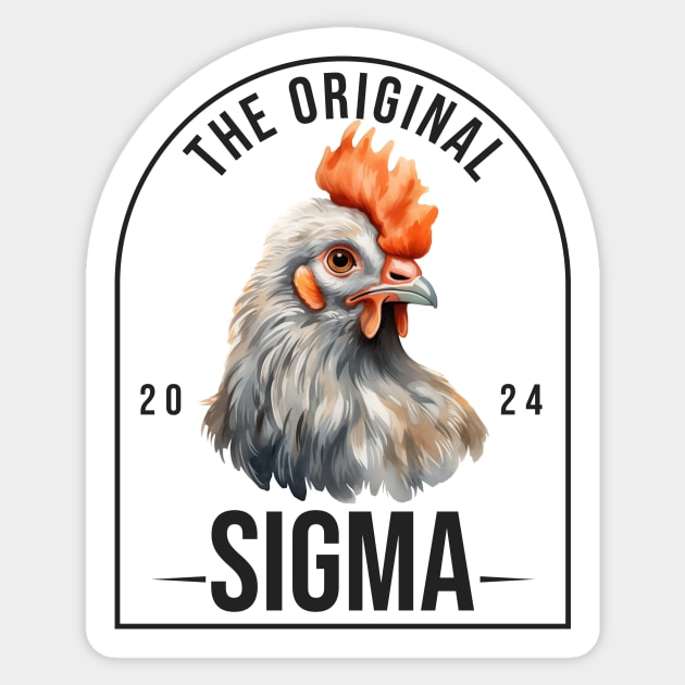 The Original Sigma Gen Z Gen Alpha - Sigma Male - Sticker | TeePublic