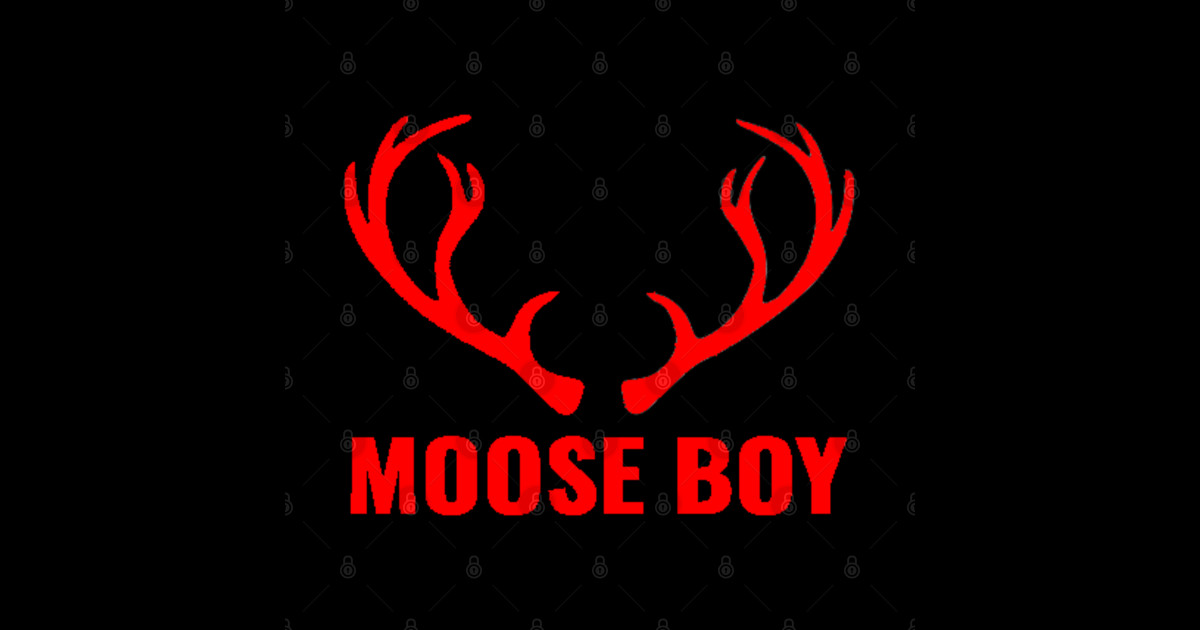 MOOSE BOY RED/BLACK - Moose - Posters and Art Prints | TeePublic