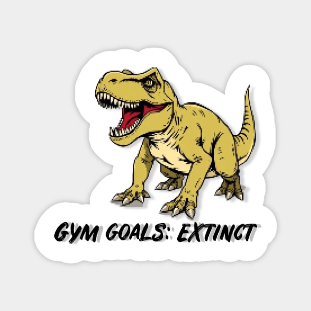 Pixel Art T-Rex Doing A Push-Up - Trex Funny - Magnet | TeePublic