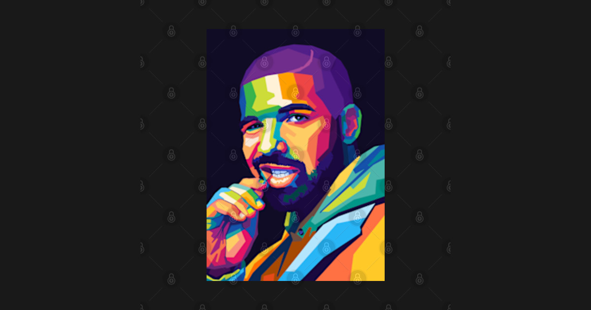 Drake Rapper Pop Art - Drake Rapper - T-Shirt | TeePublic