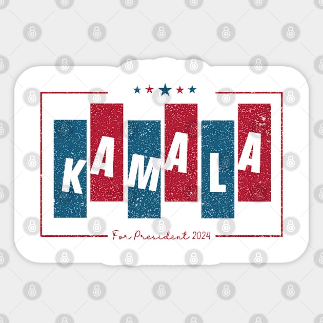 Kamala Harris For President - Kamala Harris - Sticker | TeePublic