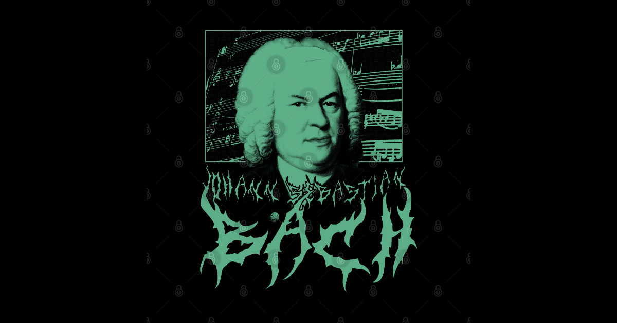 BACH METAL - Johann Sebastian Bach Classical Composer (green) - Music ...