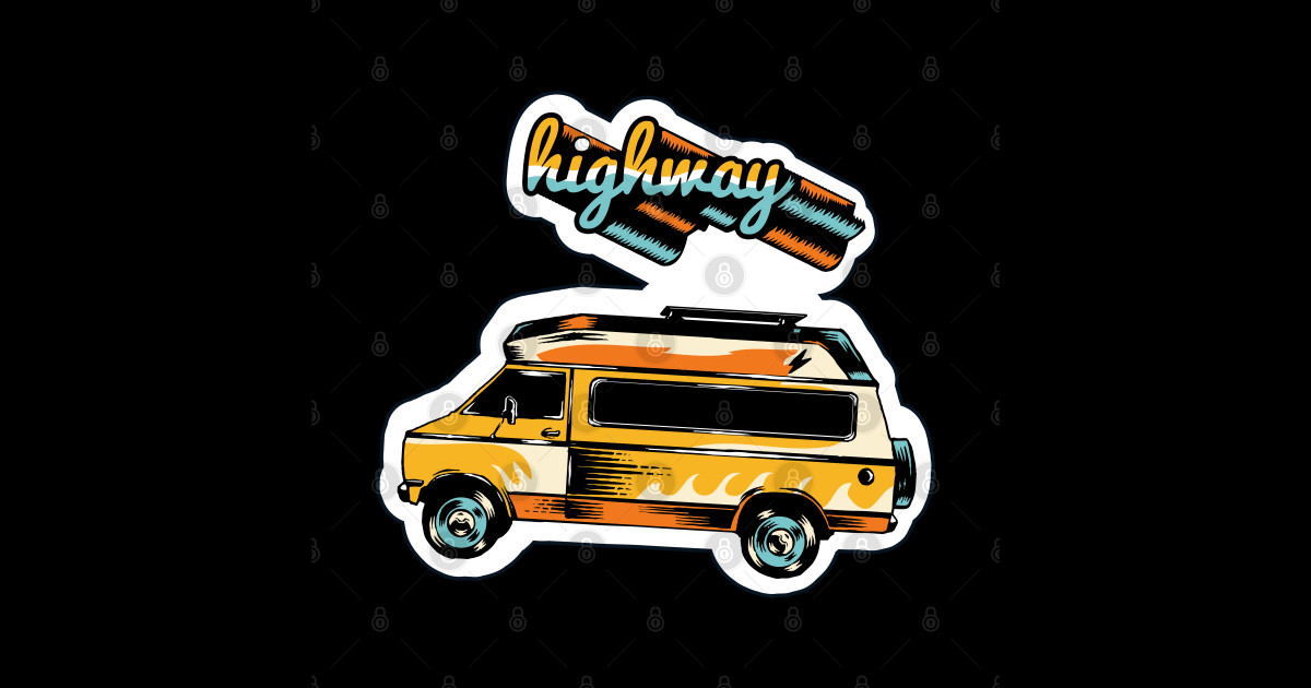 Highway - Vehicle - Sticker | TeePublic