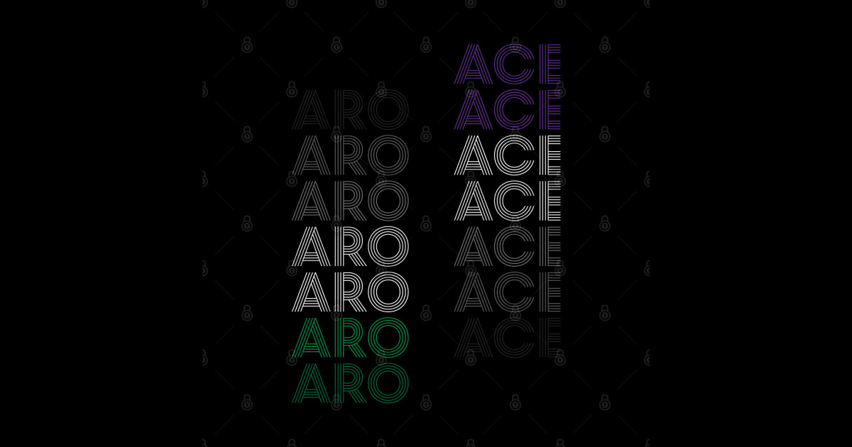 Retro AroAce Pride - Aroace - Posters and Art Prints | TeePublic