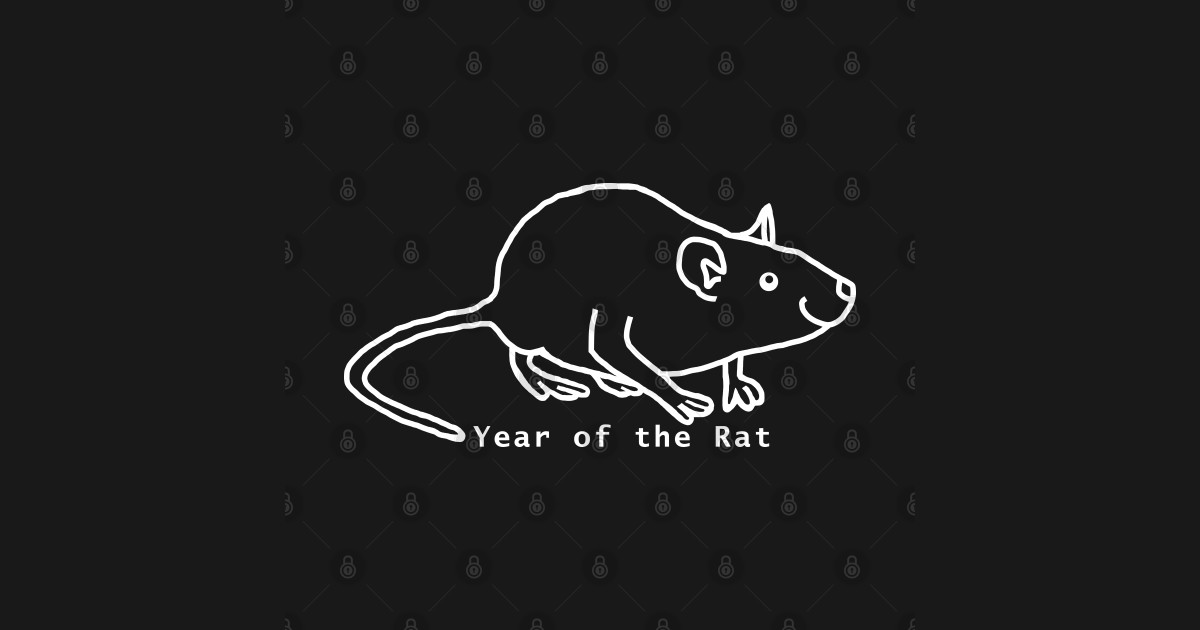 Ghost Rat of the Year - Year Of The Rat - T-Shirt | TeePublic