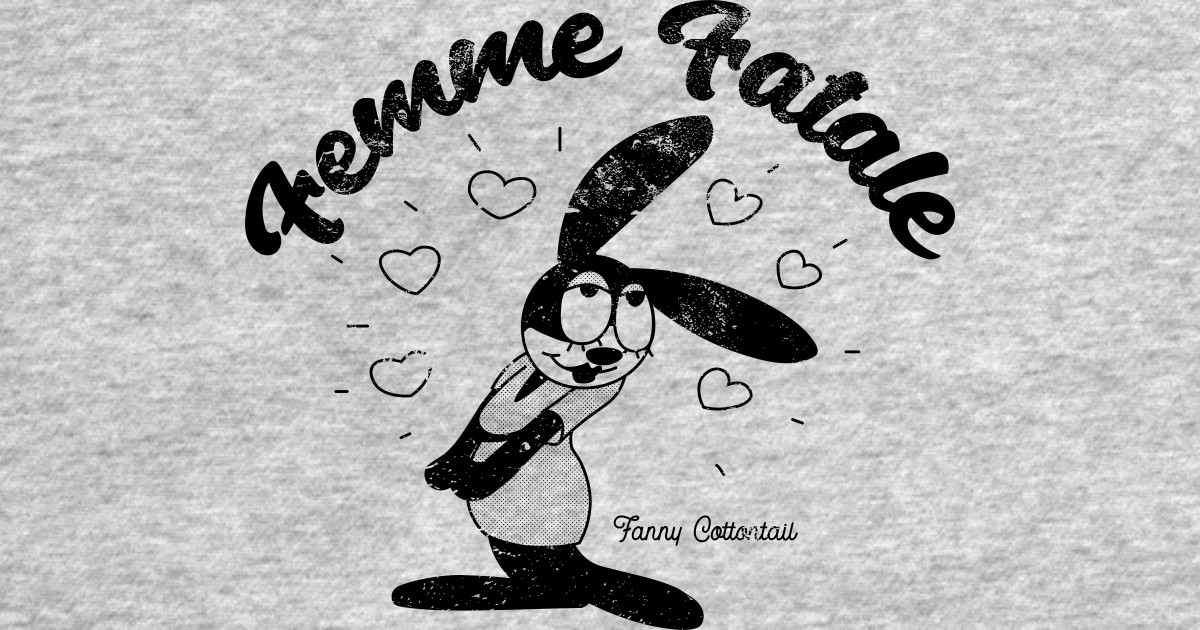 Fanny Cottontail Femme Fatale - Oswald The Lucky Rabbit - T-Shirt ...
