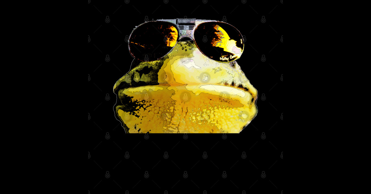 Shady J. Frog - Frogs - Sticker | TeePublic