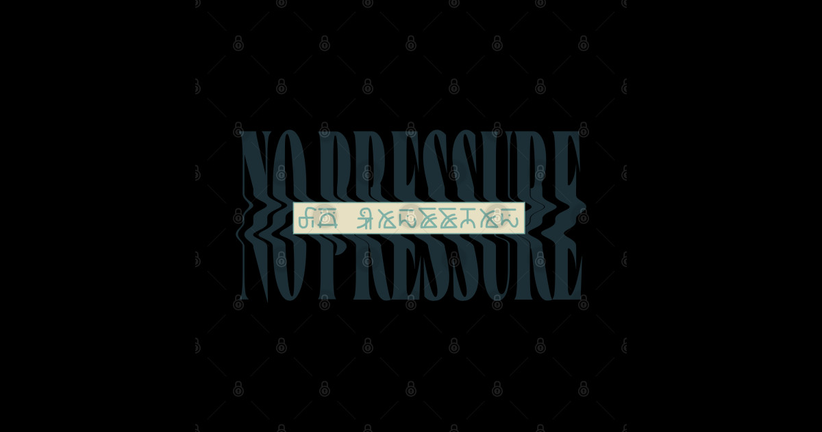 No Pressure Stylized Logo V3 - Logic - Logic - Sticker | TeePublic