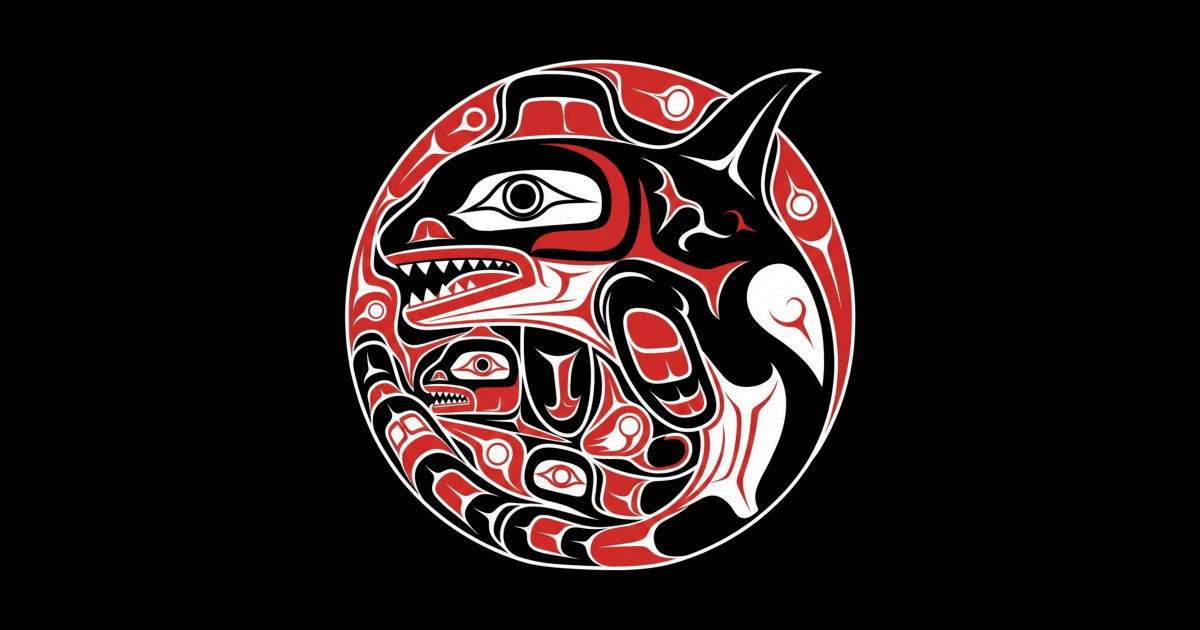 Pacific Northwest Native Orca - Orca - Sticker | TeePublic