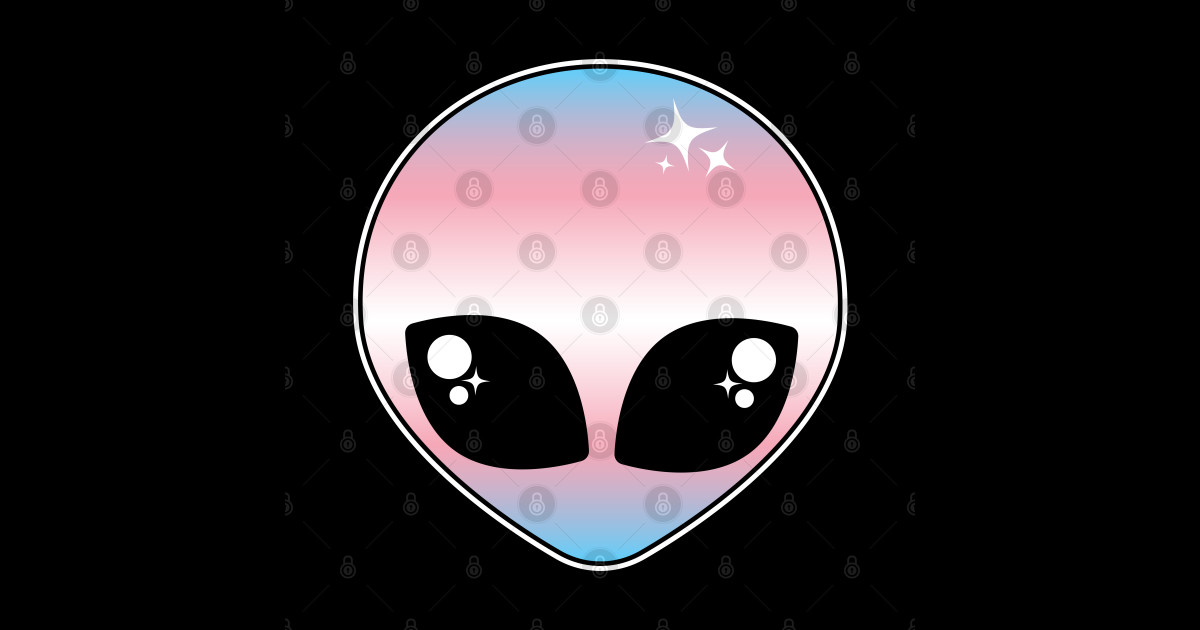 Transgender Kawaii Alien - Transgender - Posters and Art Prints | TeePublic