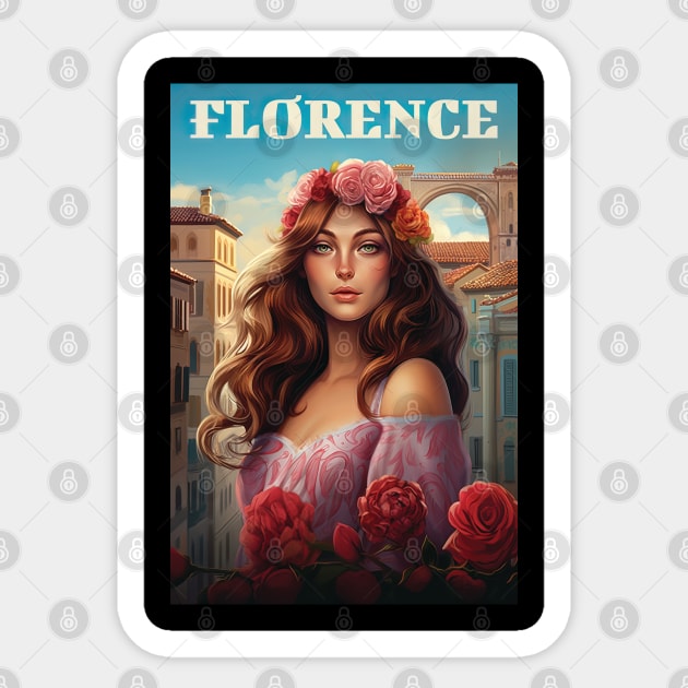 Florence, Italy, Poster - Florence - Sticker | TeePublic