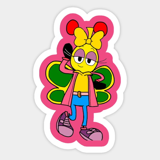 Stylish Belle Butterfly - Baby Lamb Creations - Sticker | TeePublic