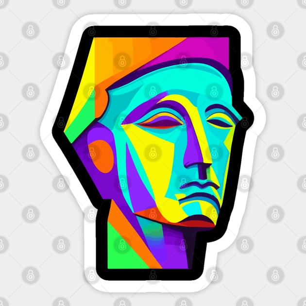 Abstract Aesthetic Statue - Statue - Sticker | TeePublic