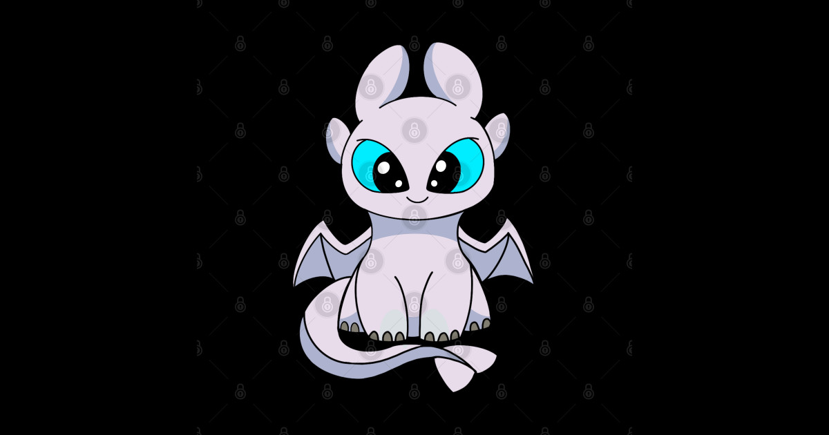 Light fury, How to train your dragon, night light fury, cartoon ...