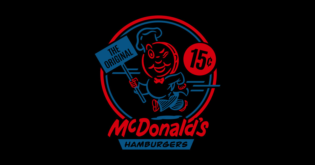 McDonald's Original Speedee Mascot - Restaurant - Sticker | TeePublic