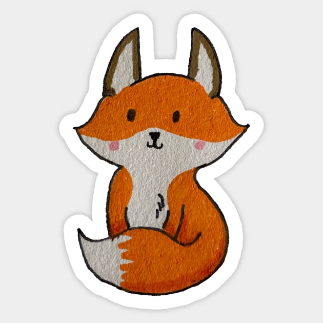 Cartoon fox - Cartoon - Sticker | TeePublic