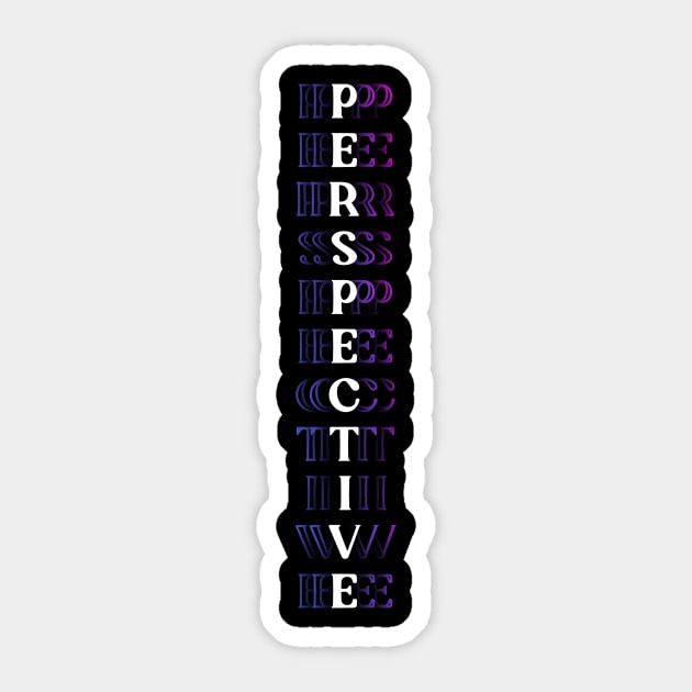Colorful Perspective Christian Design - Perspective - Sticker | TeePublic