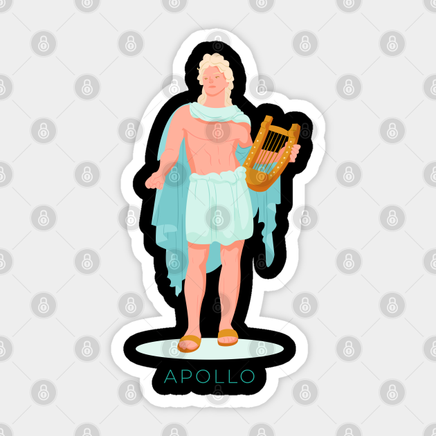 Apollo Greek Mythology - Greek Mythology - Sticker | TeePublic