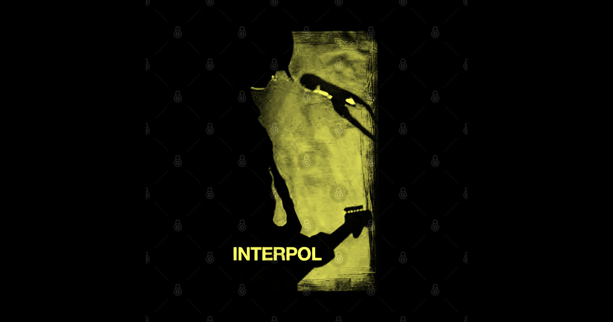 Interpol || Yellow Retro Fan Art Design - Interpol - T-Shirt | TeePublic