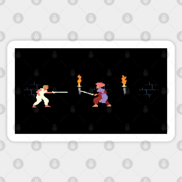 8 bit prince of Persia - Prince Of Persia - Sticker | TeePublic