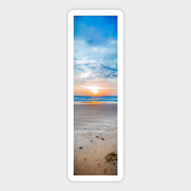 Beach sunrise - Sunrise - Sticker | TeePublic