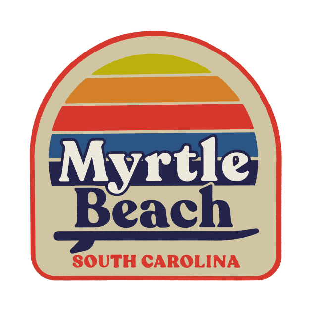 Myrtle Beach Retro - Myrtle Beach - T-Shirt | TeePublic