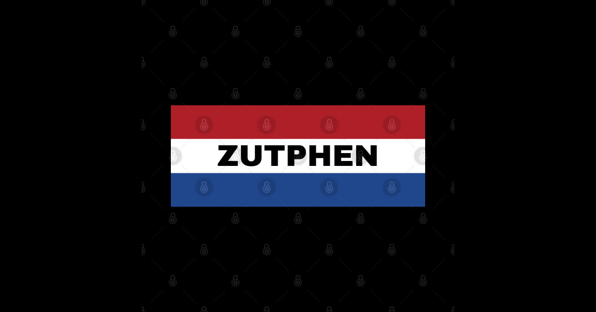 Zutphen City in Dutch Flag - Holland Flag - Sticker | TeePublic