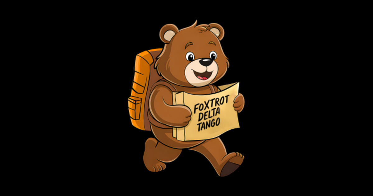 subtle 8647 foxtrot delta tango bear - Foxtrot Delta Tango - Sticker ...