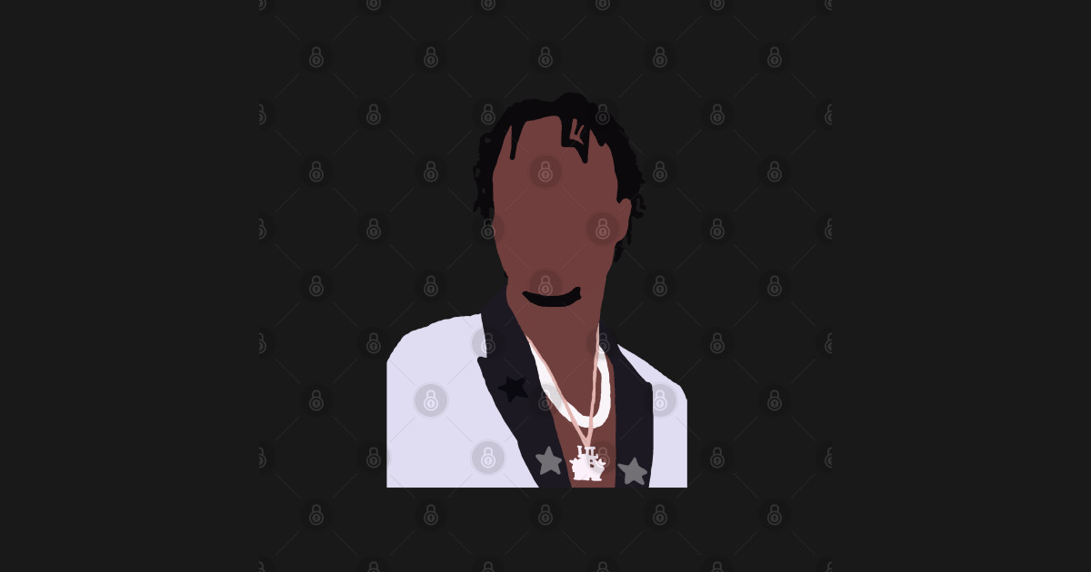 lil tjay silhouette - Uzi - T-Shirt | TeePublic