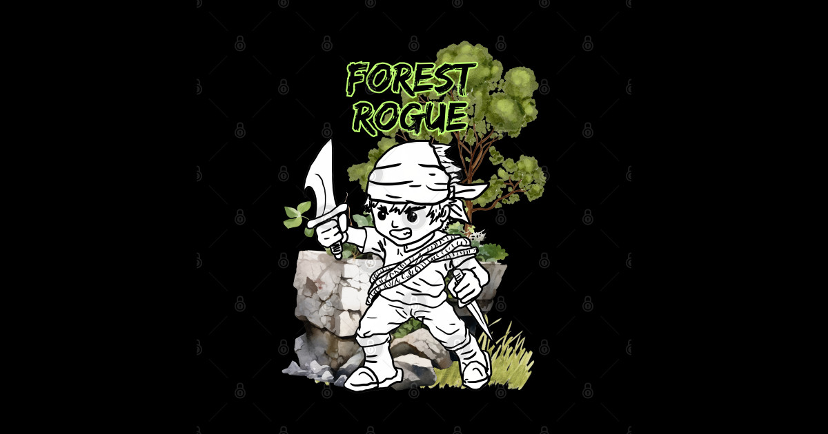 Forest Rogue Thief Bandit Raider Assassin DnD fantasy character - Rogue ...