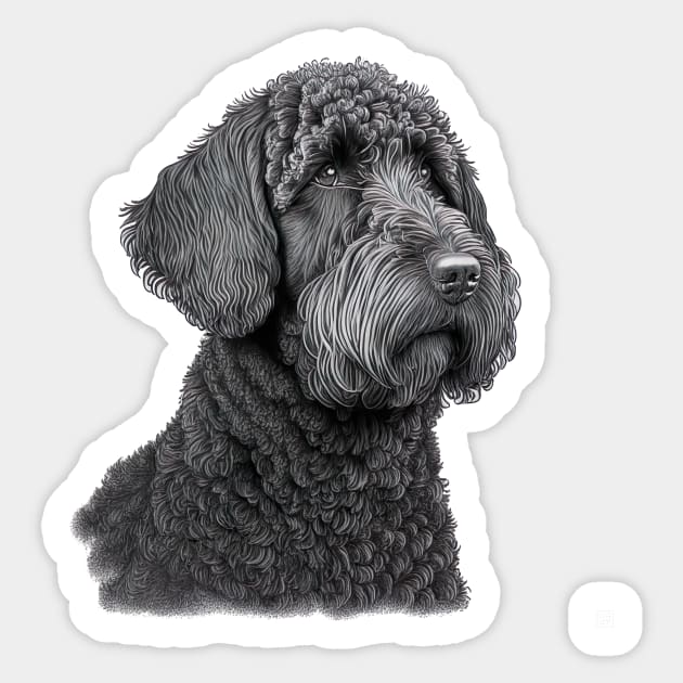 [AI Art] Portrait of a Black Labradoodle, Line Art - Labradoodle ...