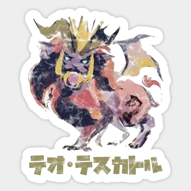 Monster Hunter Rise Teostra Kanji Icon - Monster Hunter Rise - Sticker ...