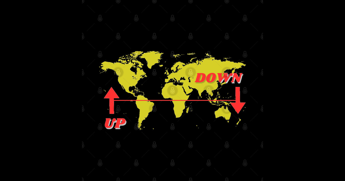 Up and down the equator - World Cartography - Sticker | TeePublic