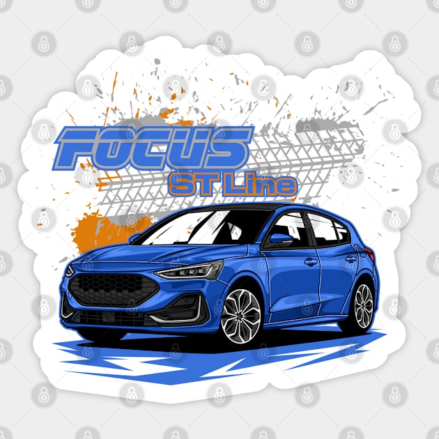 Focus ST Line - Ford Focus - Sticker | TeePublic