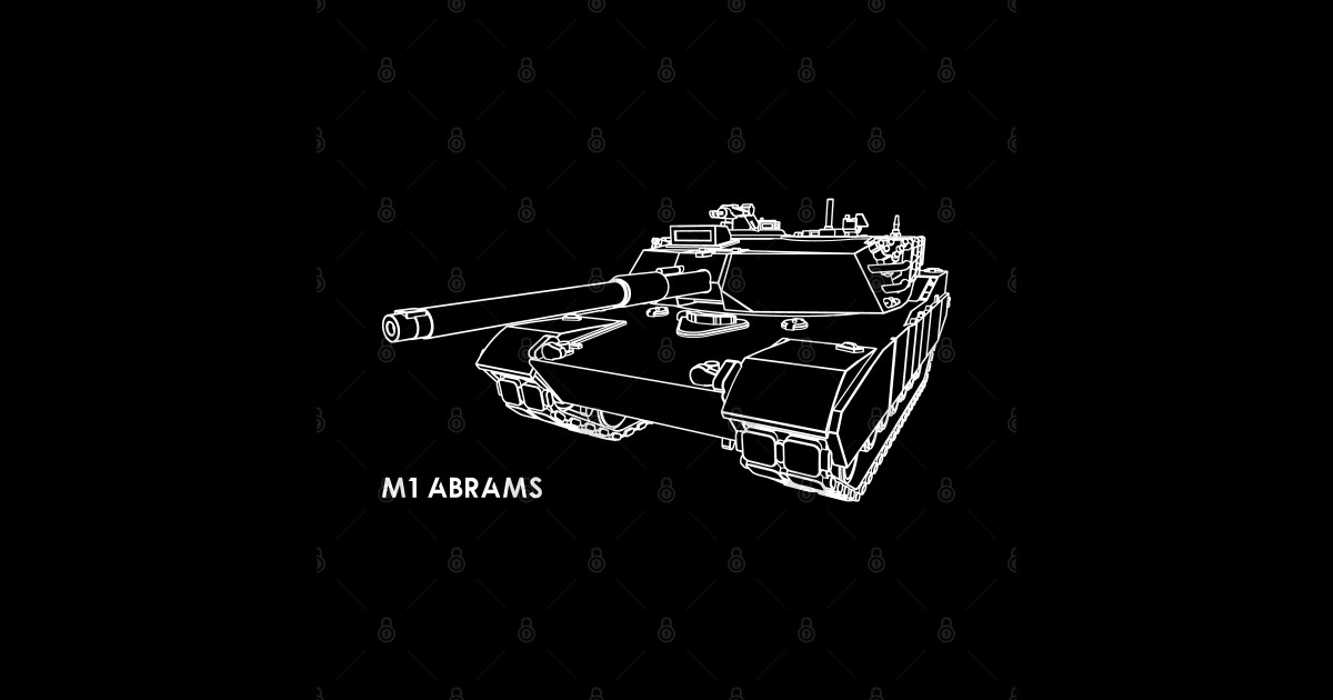 M1 Abrams Tank - M1 Abrams - Sticker | TeePublic
