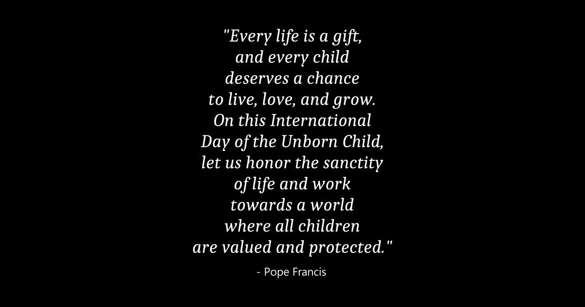 International Day Of The Unborn Child - Unborn Child - Sticker | TeePublic