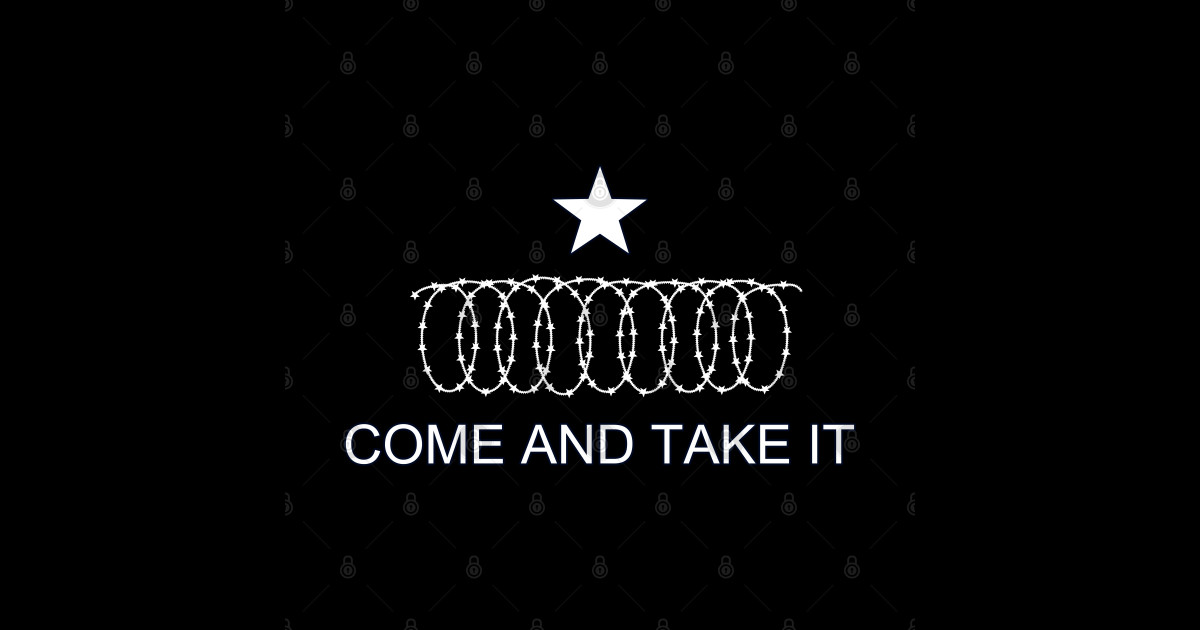 Come and Take It Razor Wire Edition - Razor Wire - Sticker | TeePublic