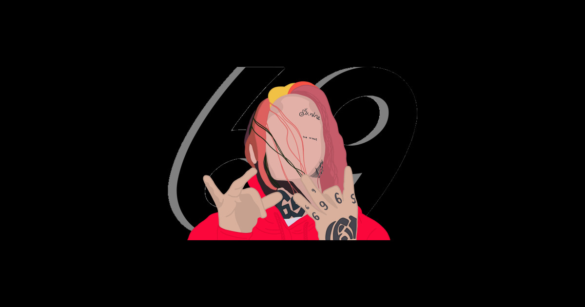 6ix9ine sixnine design - 69 - Sticker | TeePublic