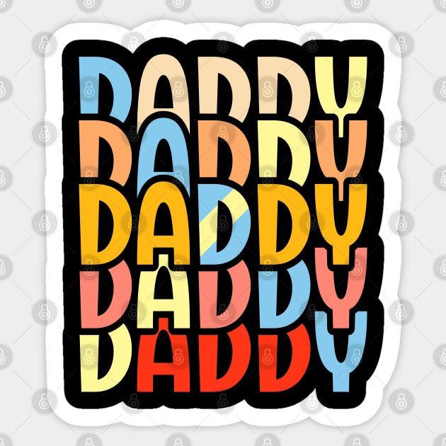 Colorful Daddy - Dad - Dad - Sticker | TeePublic