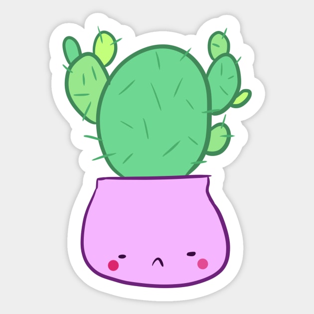 Cute plant cartoon - Cute Plants - Sticker | TeePublic