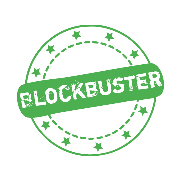 Blockbuster Stamp Icon - Blockbuster Stamp Icon - Pin | TeePublic