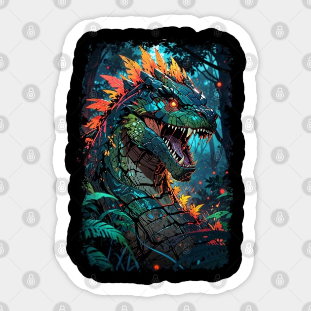 Godzilla Forest Fury - Godzilla - Sticker | TeePublic