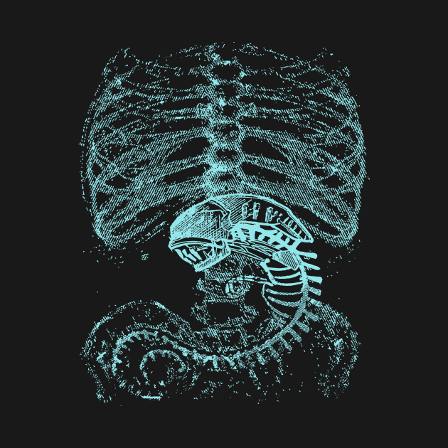 Alien Radiography, X-Ray - Alien Radiography X Ray - T-Shirt | TeePublic