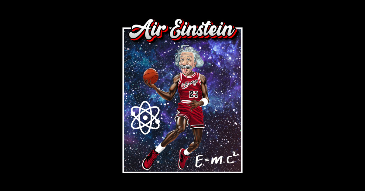 Air Einstein - Albert Einstein - Sticker | TeePublic