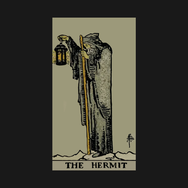 The Hermit Tarot Card - The Hermit Tarot Card - T-Shirt | TeePublic