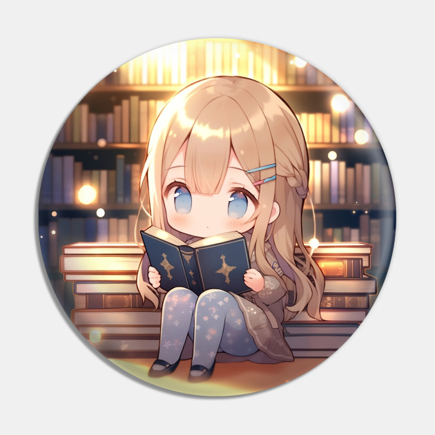 anime chibi reading
